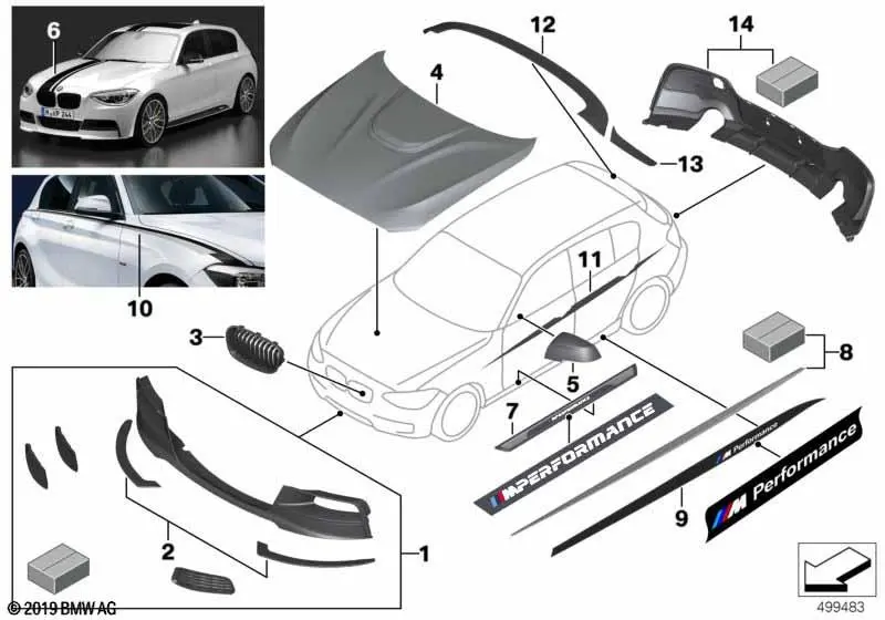 M Performance Matte Black Rear Roof Spoiler Wing - BMW Group Australia