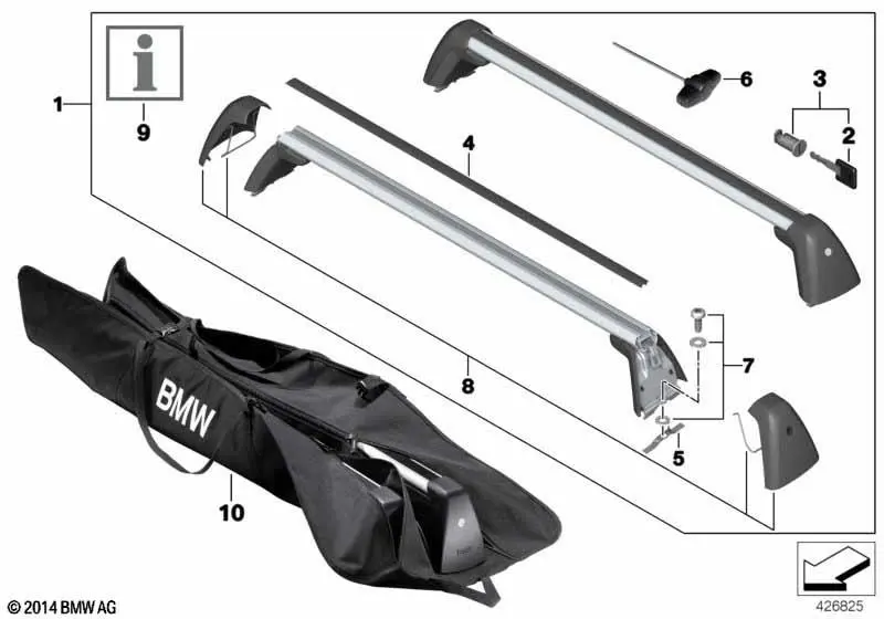 BMW Lockable Roof Racks - BMW Group Australia