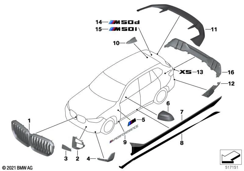 M Performance Rear Diffusor Carbon - BMW Group Australia